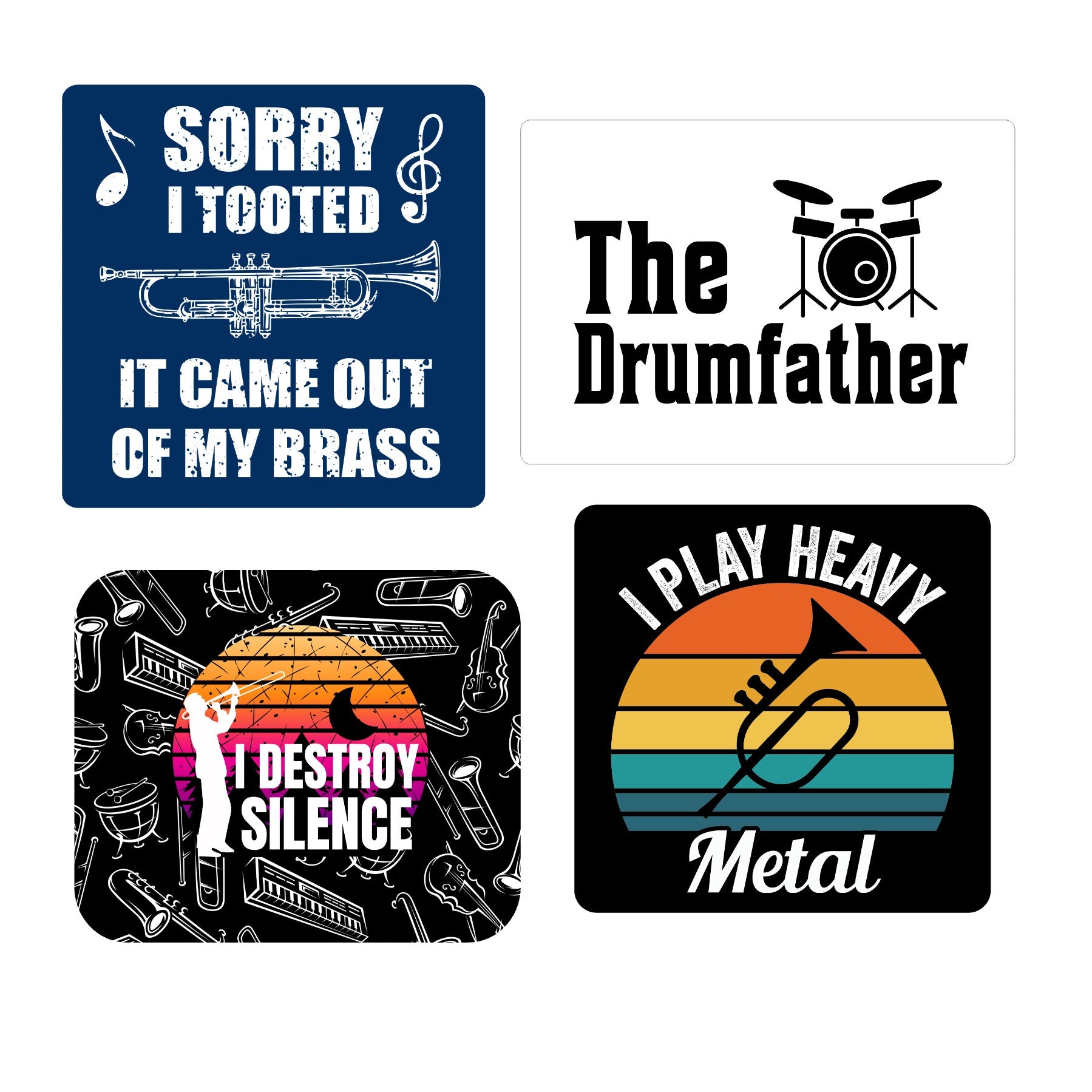 Marching Band Stickers – Anchored Custom Designs